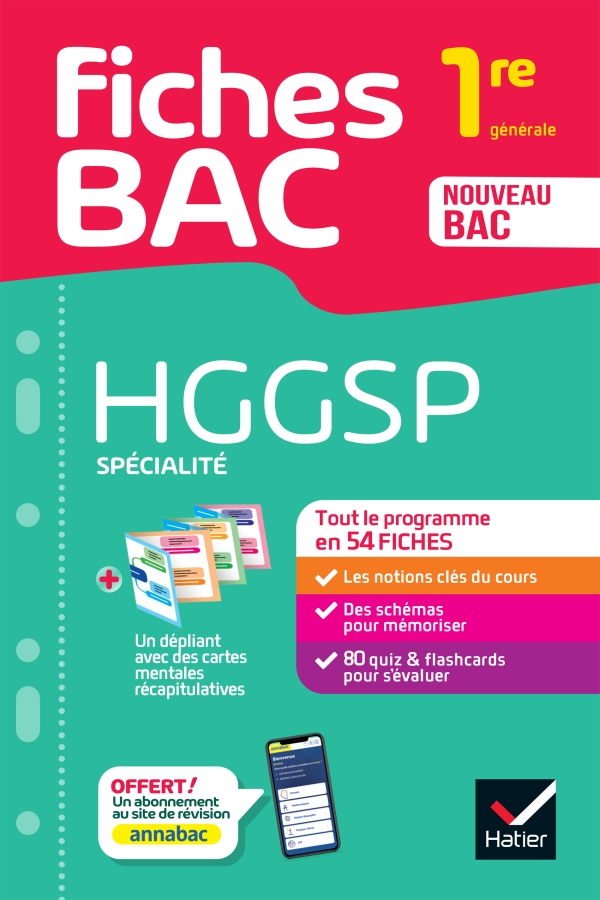 Fiches bac - HGGSP 1re générale (spécialité) | Editions Hatier