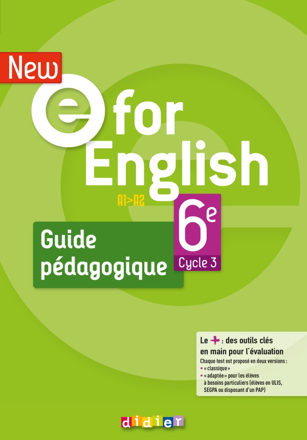 New E For English 6ème - Anglais Ed.2021 - Guide pédagogique | Editions ...