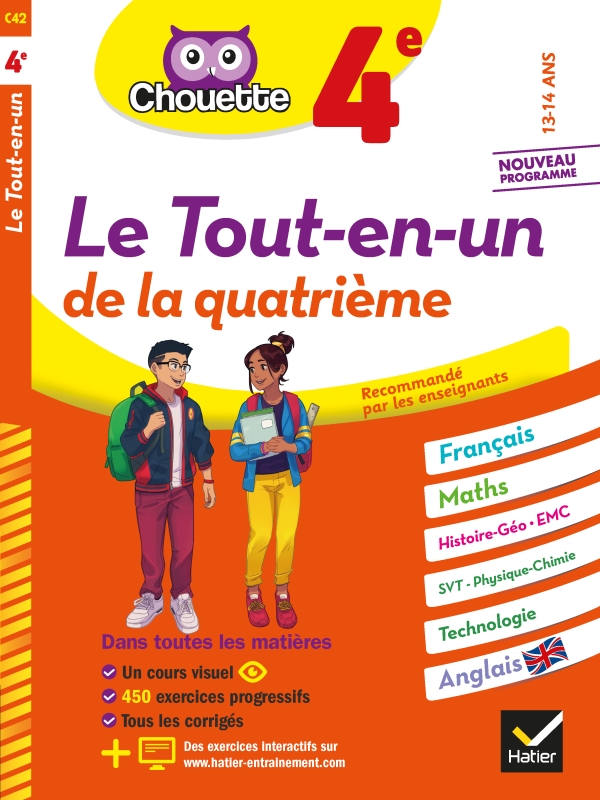 Chouette - Le Tout-en-un 4e | Editions Hatier