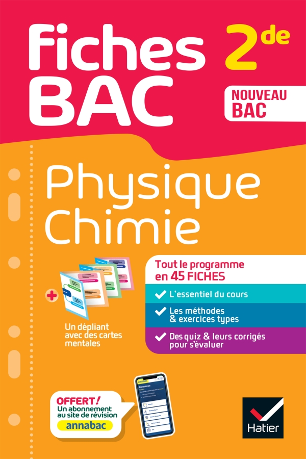 Fiches bac - Physique-Chimie 2de | Editions Hatier