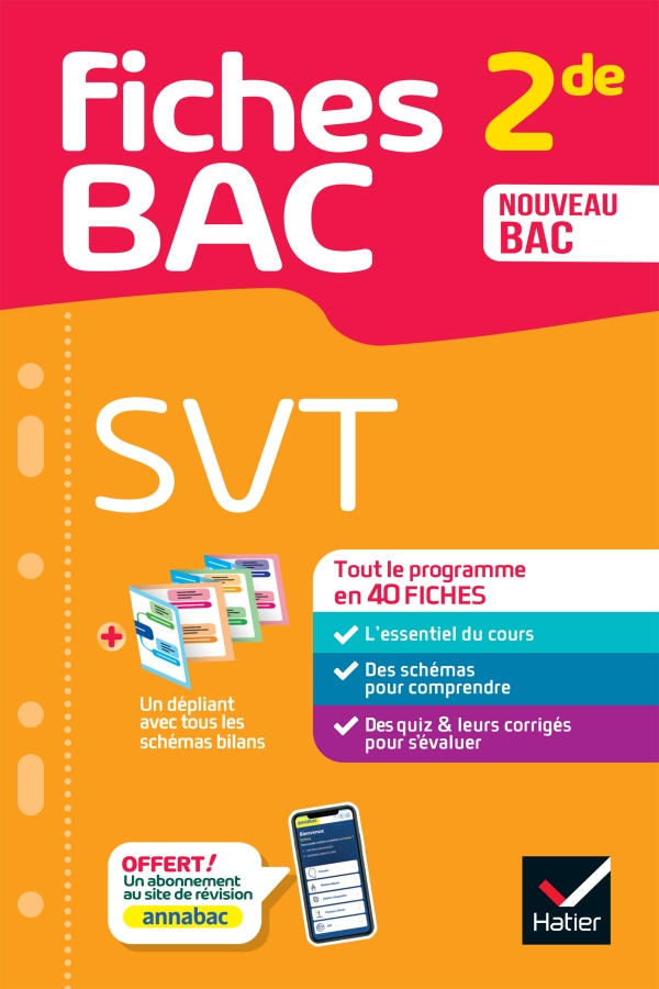 Fiches bac - SVT 2de | Editions Hatier