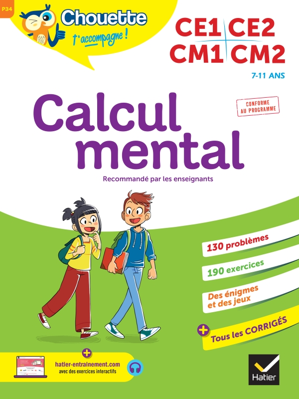 Chouette - Calcul mental CE1/CE2/CM1/CM2 | Editions Hatier