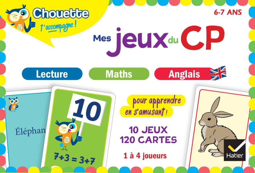 Chouette - Mes jeux du CP en lecture, maths, anglais | Editions Hatier