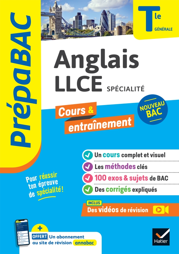 Prépabac - Anglais LLCE Tle générale (spécialité) - Bac 2026 | Editions ...