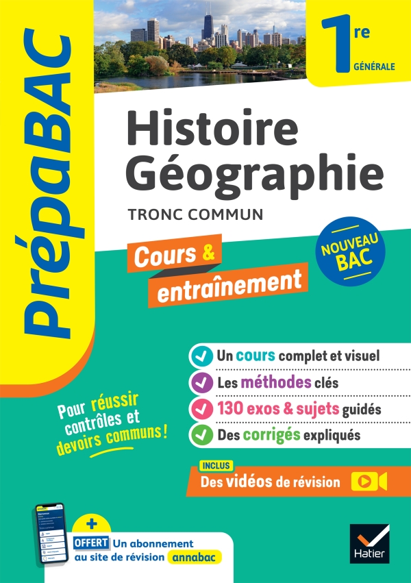 Prépabac - Histoire-Géographie 1re générale | Editions Hatier