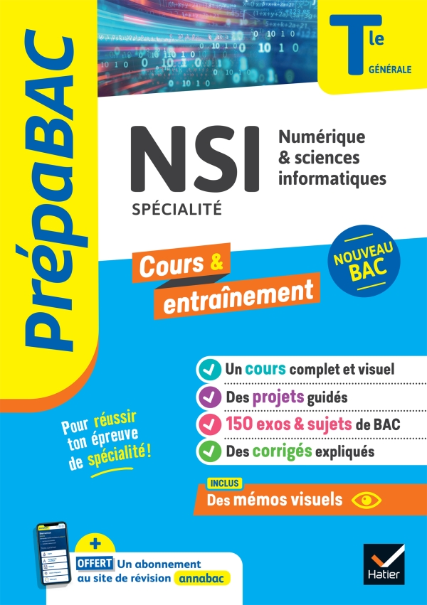 Prépabac - NSI Tle générale (spécialité) - Bac 2026 | Editions Hatier