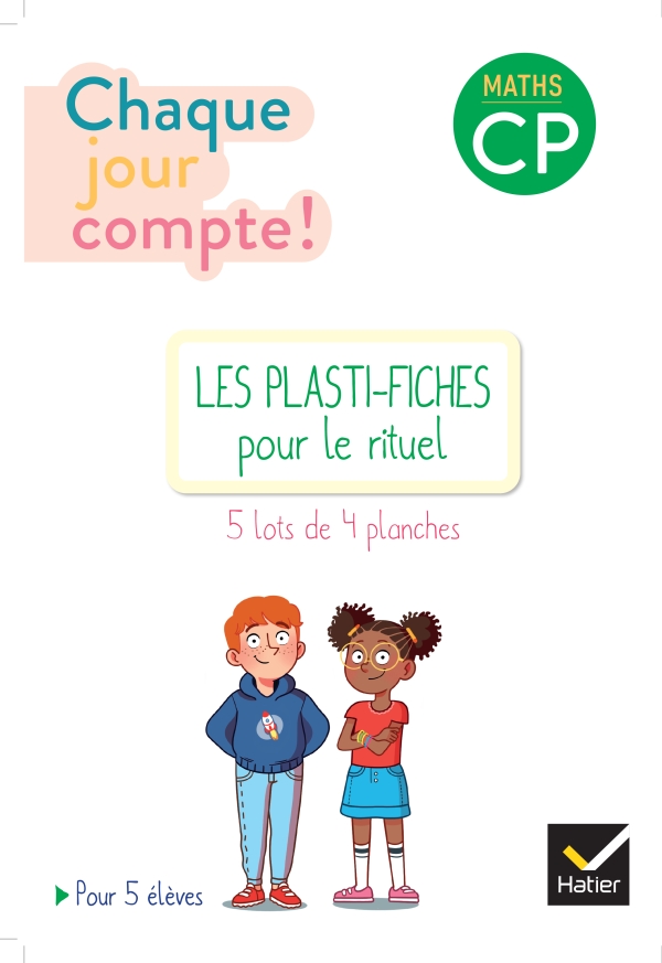 Chaque jour compte - Maths CP Ed. 2022 - 5 plasti-fiches | Editions Hatier